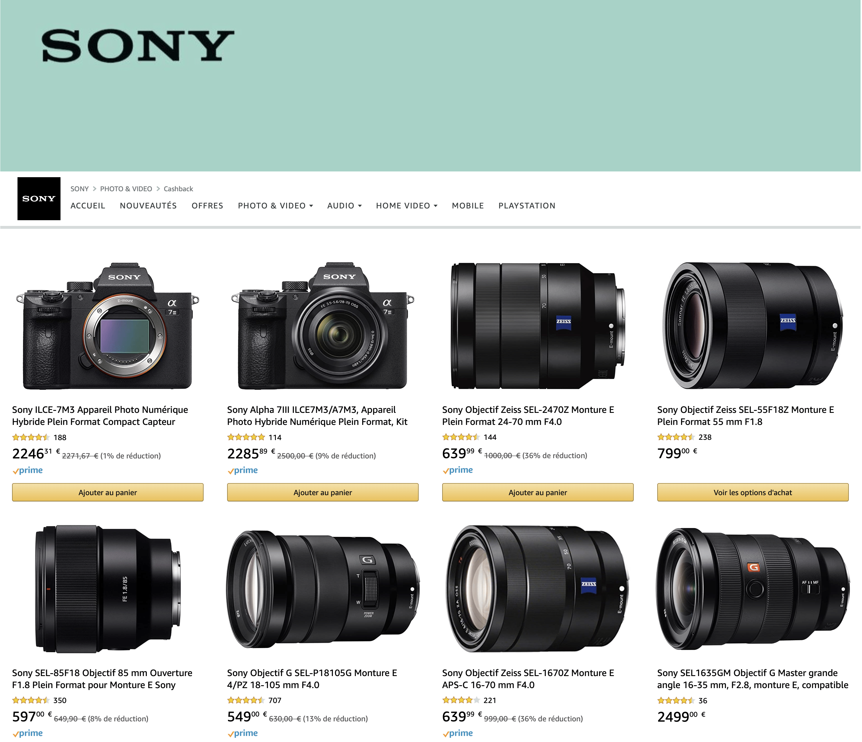 Sony Europe lance le nouveau cashback jusqu’à 1.000 € sur Amazon ...